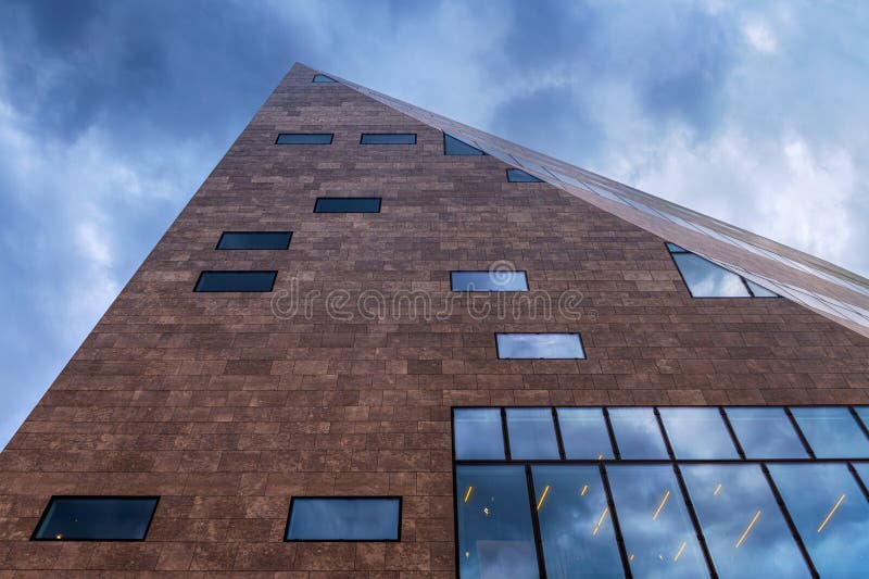 Forum Groningen, Netherlands. Facade and Windows of the Contemporary ...