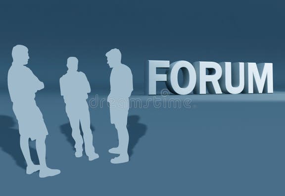 Forum Group Discussion stock illustration. Illustration of community ...