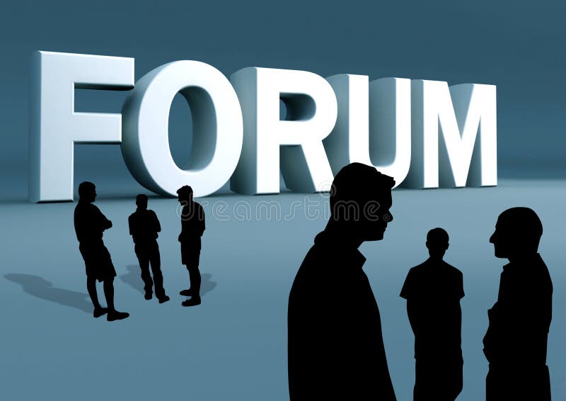 Forum Group Discussion stock illustration. Illustration of chat - 1547171