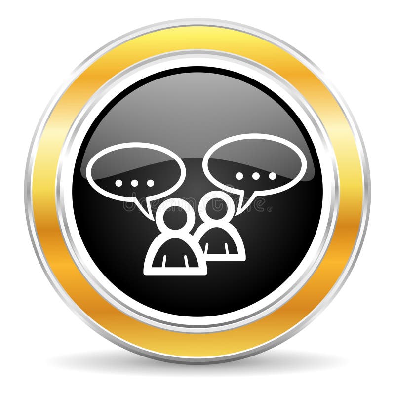 User Groups Icon On Square Internet Button Stock Illustration ...