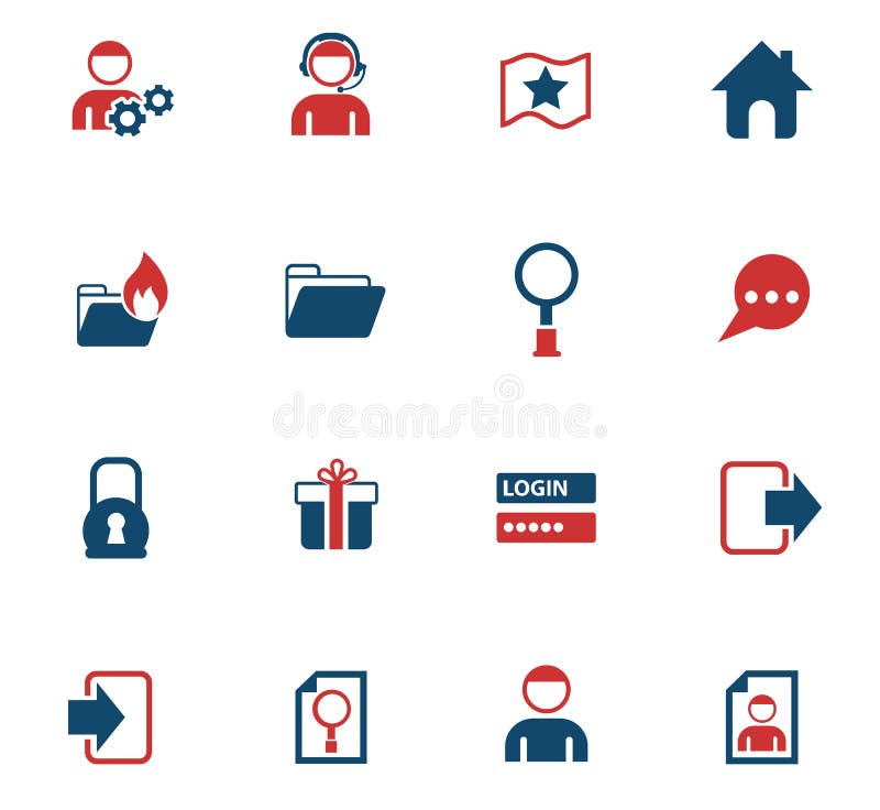 Forum interface icon set stock vector. Illustration of symbol - 121796159