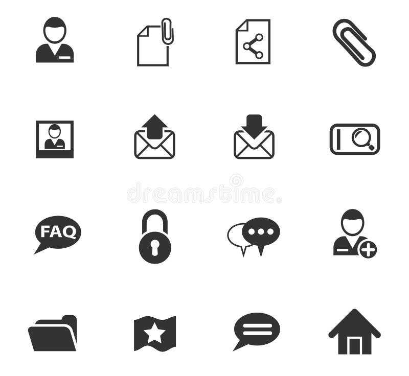 Forum interface icon set stock vector. Illustration of link - 88215213