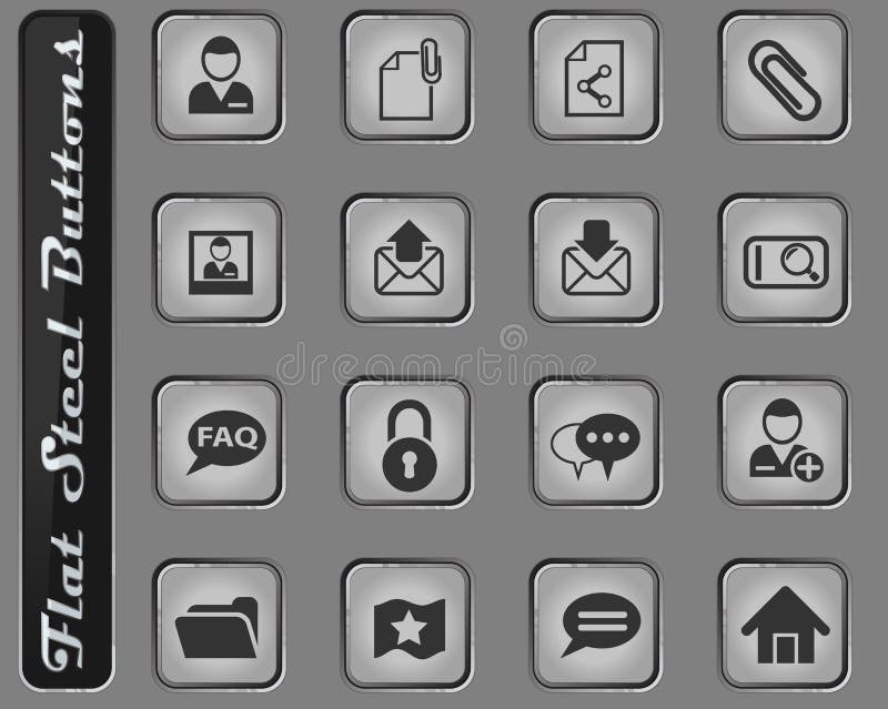 Forum interface icon set stock vector. Illustration of symbol - 132342462