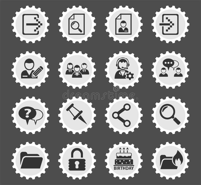 Forum interface icon set stock vector. Illustration of mark - 128456836