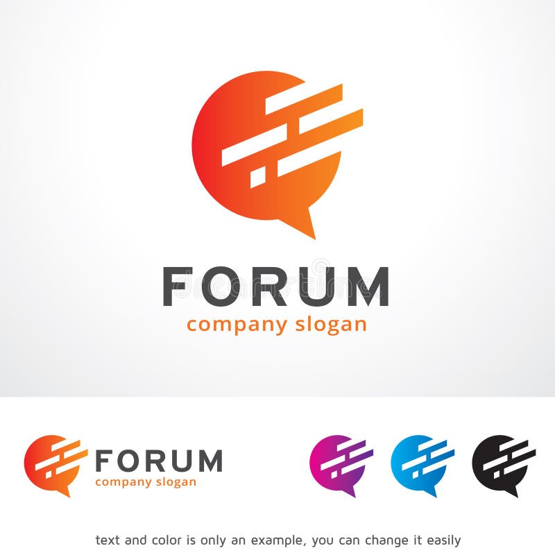Forum Logo Template Design Vector, Emblem, Design Concept, Creative ...