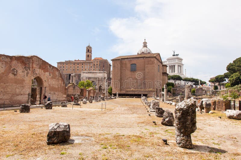 Forum of Nerva stock photo. Image of tourism, sightseeing - 34207144