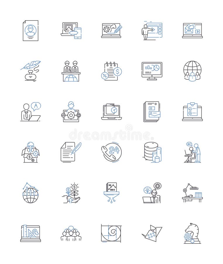 Forum and Panel Line Icons Collection. Discussion, Dialogue, Debate ...