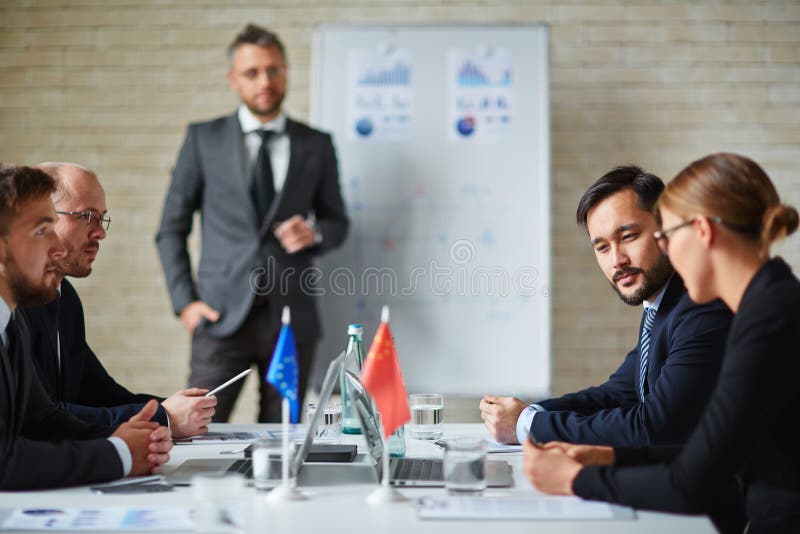 Forum of politicians stock photo. Image of flag, formal - 92355566