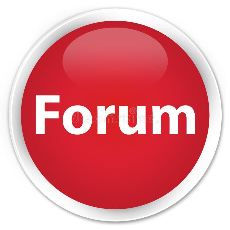 Forum Premium Red Round Button Stock Illustration - Illustration of ...
