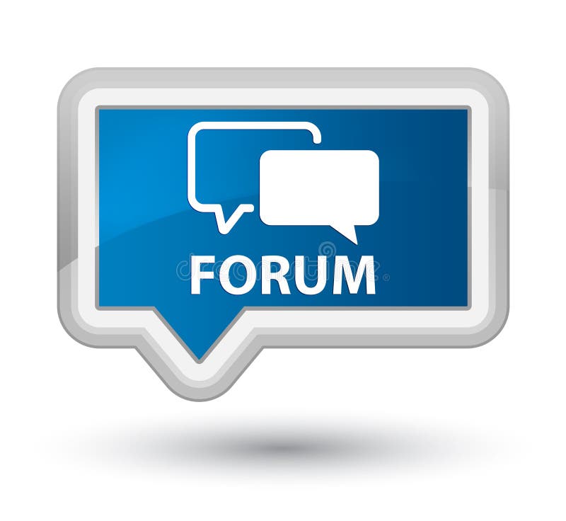 Forum Prime Blue Banner Button Stock Illustration - Illustration of ...