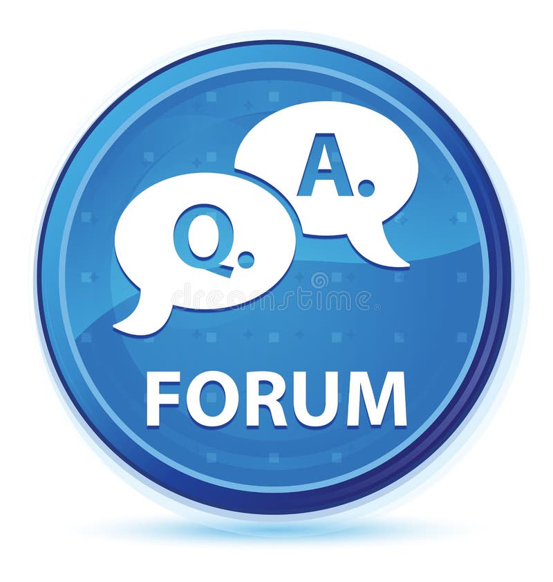Forum (question Answer Bubble Icon) Midnight Blue Prime Round Button ...