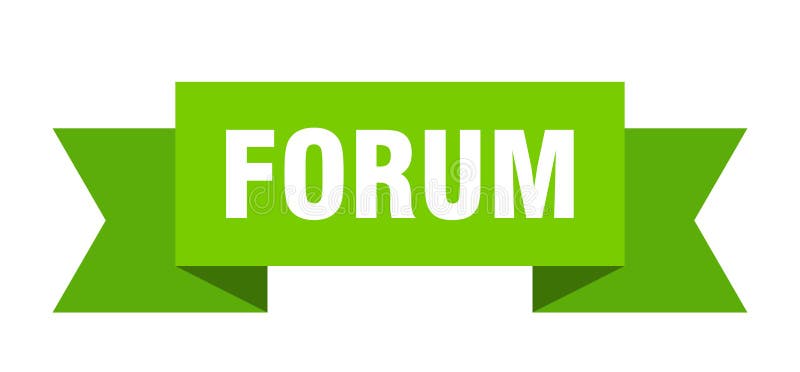 Forum Banner. Forum Speech Bubble Label Set Stock Vector - Illustration ...