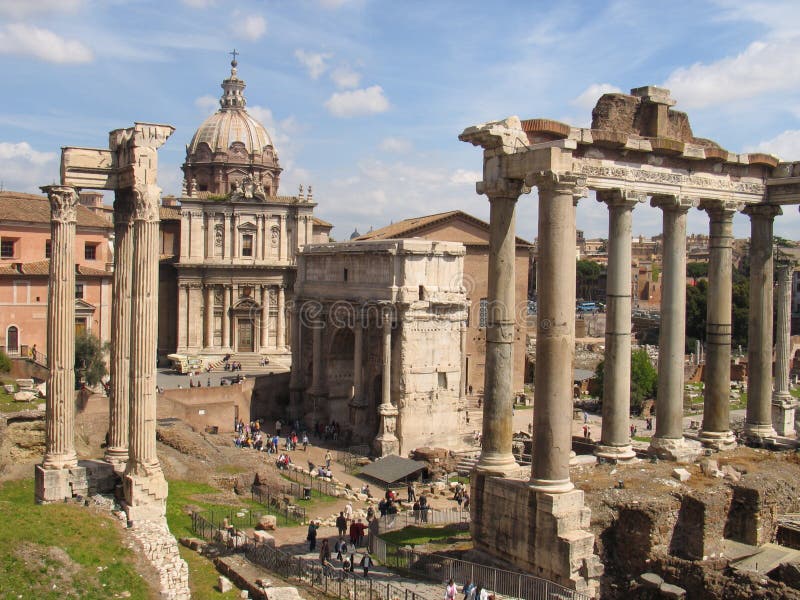 The Forum Romanum editorial stock image. Image of europe - 1554564