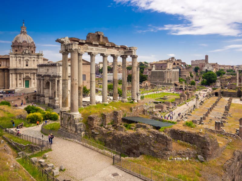 Forum Romanum photo stock. Image du romain, célèbre, historique - 81507878