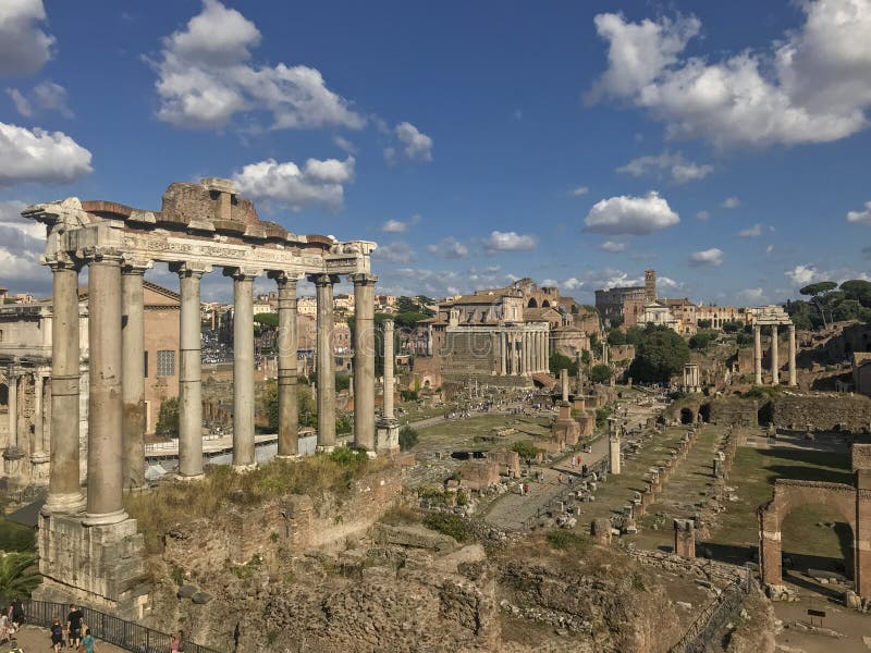 Forum Romanum in Rome editorial stock image. Image of landmark - 199121159