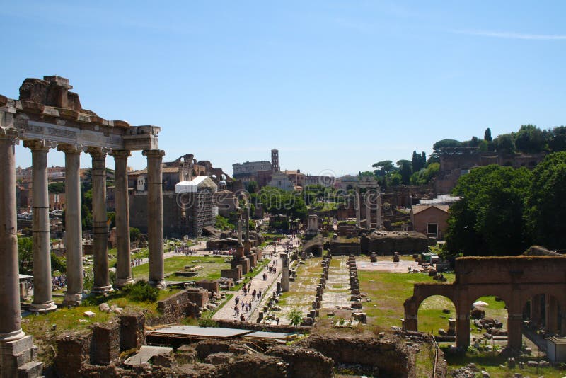 Forum Romanum stock photo. Image of historical, romanum - 58618146