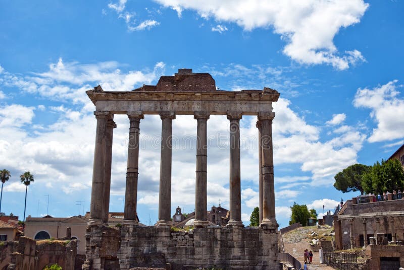 The forum - Rome stock image. Image of church, forum - 10120705