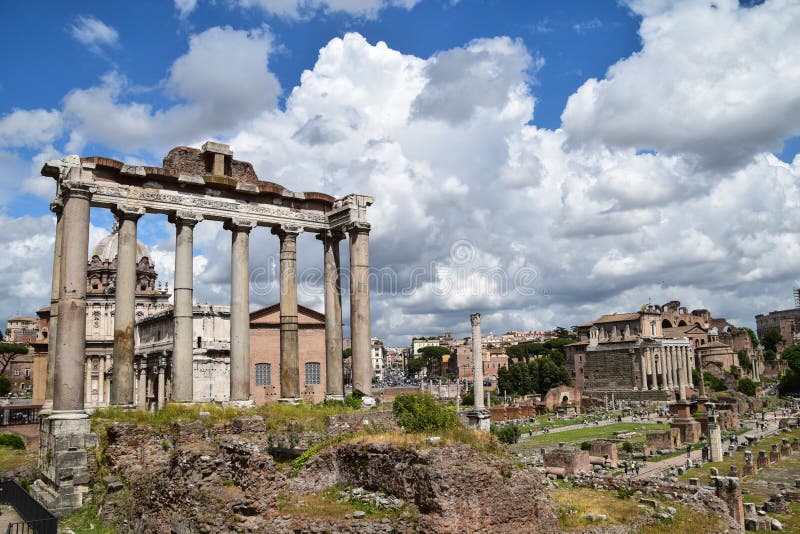 The Forum, Rome, Italy stock image. Image of columns - 71755893