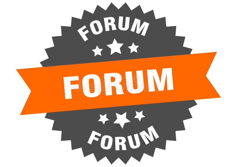Forum Sign. Forum Circular Band Label. Forum Sticker Stock Vector ...