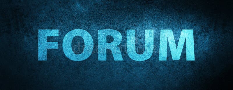 Forum Special Blue Banner Background Stock Illustration - Illustration ...