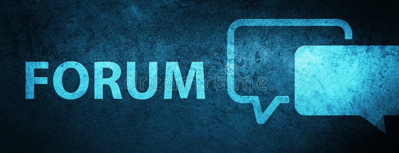 Forum Special Blue Banner Background Stock Illustration - Illustration ...