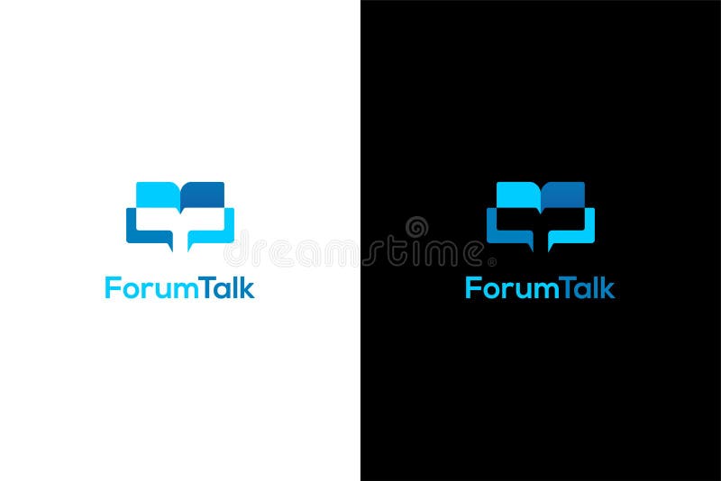 Forum Talk Logo, Chat Logo or Learn Discuss Logo Design Template Stock ...