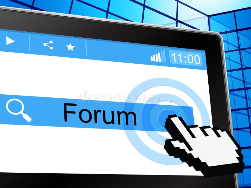 Forums Forum Shows Social Media and Conversation Stock Illustration ...