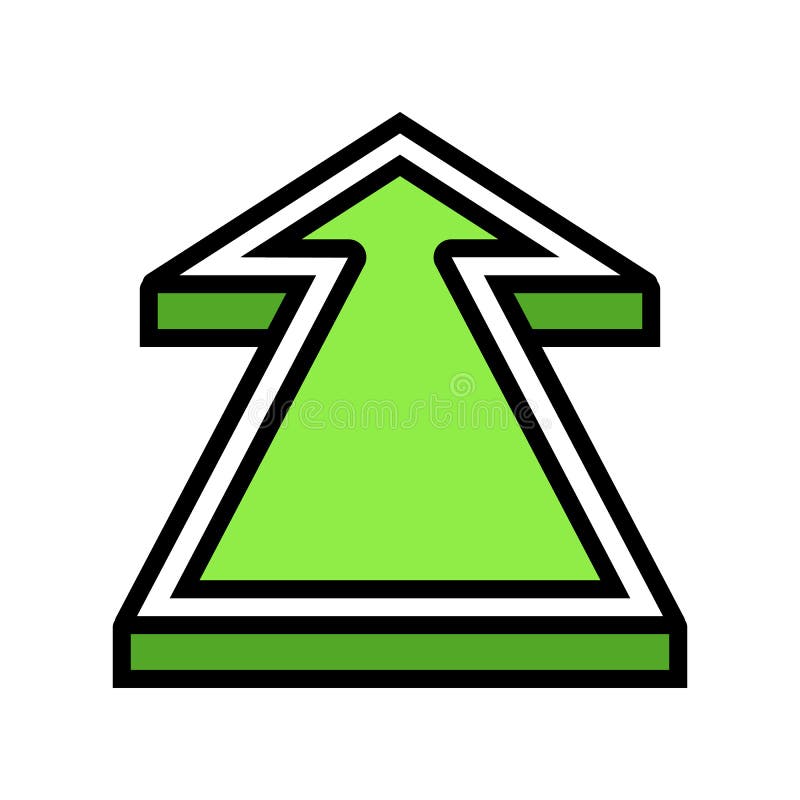 Forward Arrow Color Icon Vector Illustration Stock Illustration ...