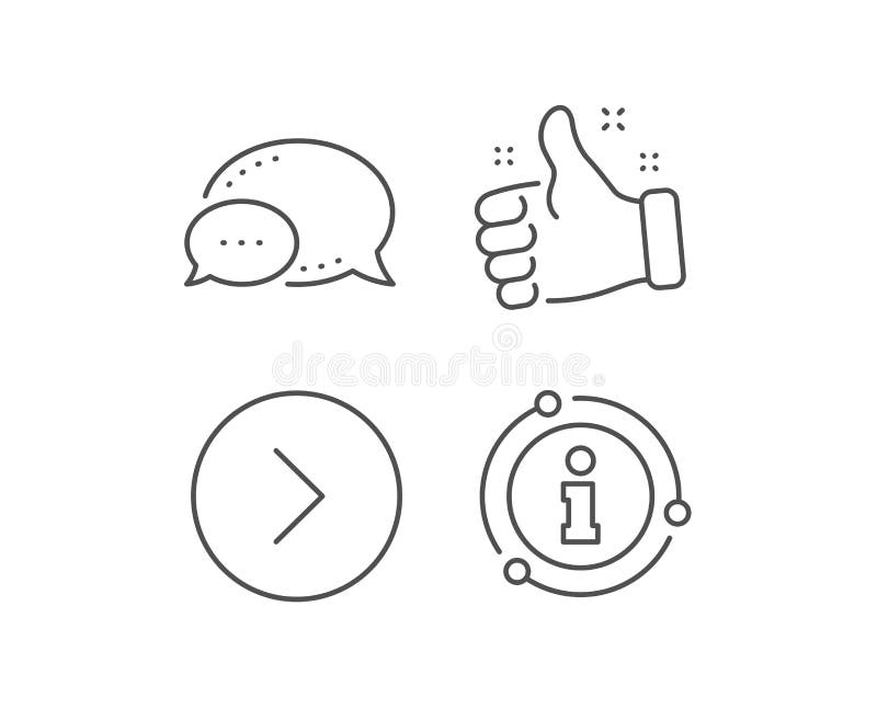 Forward Arrow Line Icon. Next Arrowhead. Vector Stock Vector ...