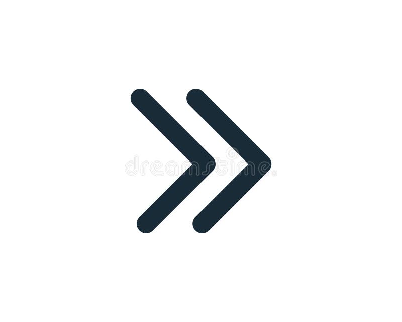 Forward Arrow - UI Icon Vector Logo Template Illustration Design Stock ...