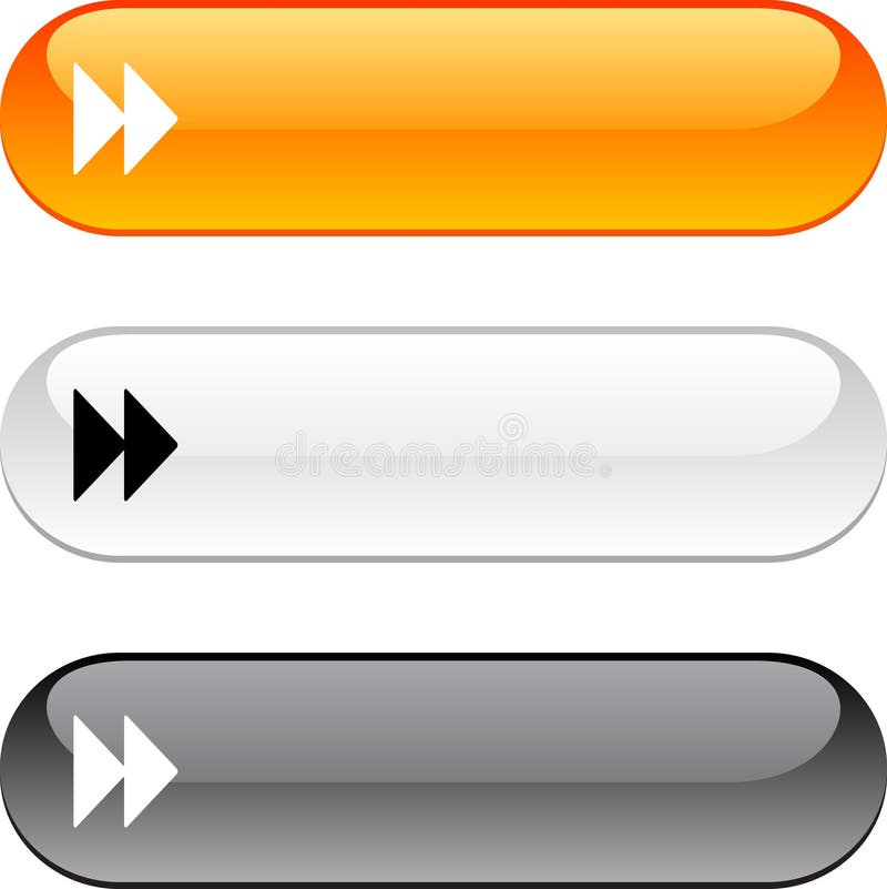 Forward button. stock vector. Illustration of arrow, decoration - 4823476