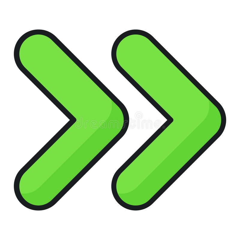 Forward Button Icon Design, Fast Forward Vector, Media Button Stock ...