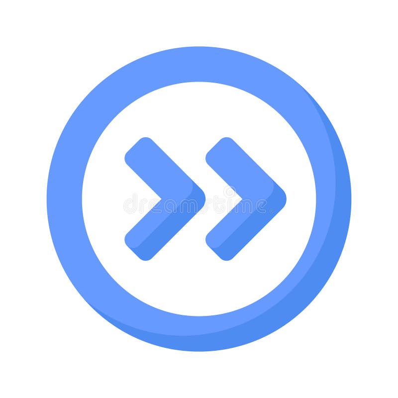 Forward Button Icon Design, Fast Forward Vector, Media Button Stock ...