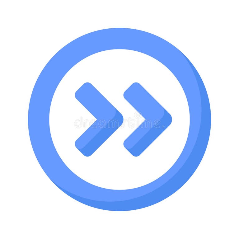 Forward Button Icon Design, Fast Forward Vector, Media Button Stock ...