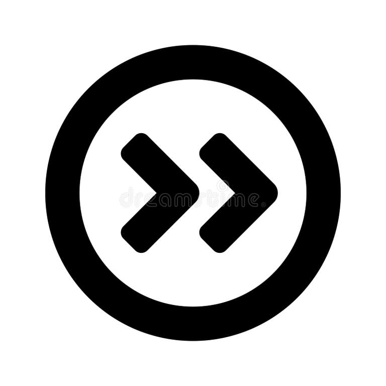 Forward Button Icon Design, Fast Forward Vector, Media Button Stock ...