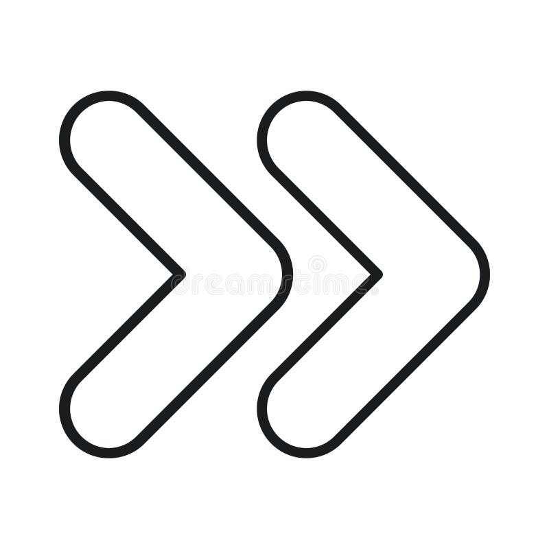 Forward Button Icon Design, Fast Forward Vector, Media Button Stock ...