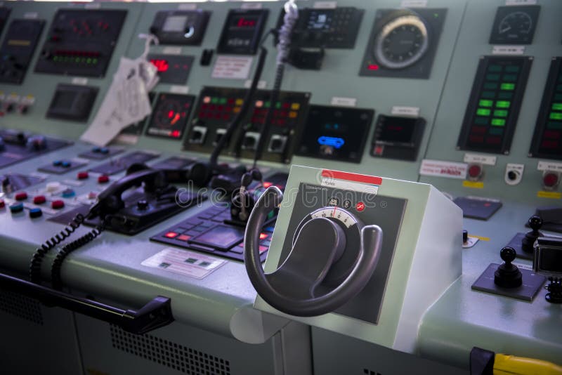 Forward Console in Ship Tanker. Stock Image - Image of forward ...