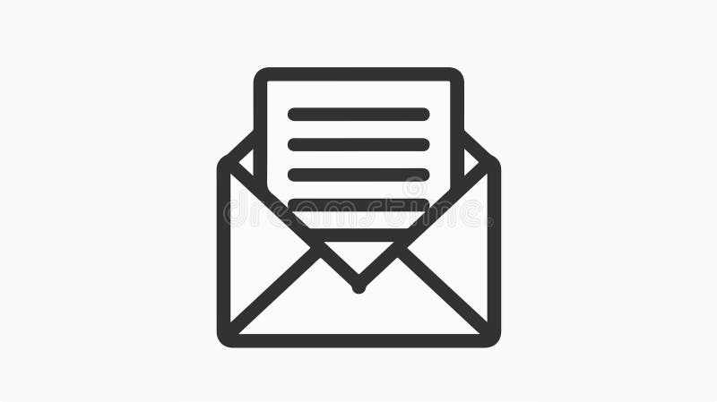 Professional Forward Document Reply Outline Icon Vector Illustration ...