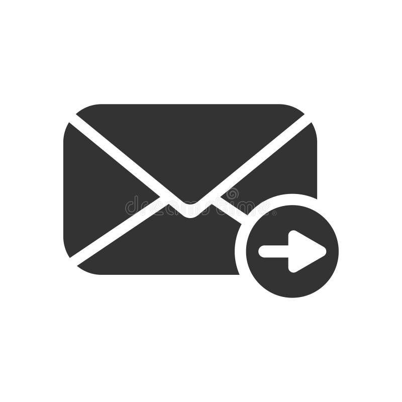 Forward email icon stock vector. Illustration of email - 175092656