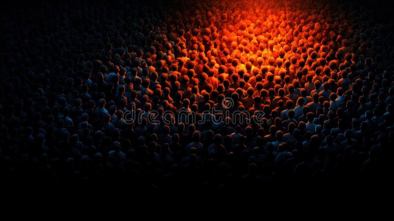 Forward Facing Diversity: a Multicultural Crowd Uniting Together Stock ...