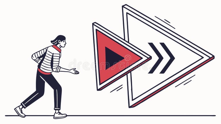 Forward Fast Forward Icons Playback, Vector Design Generative AI Stock ...