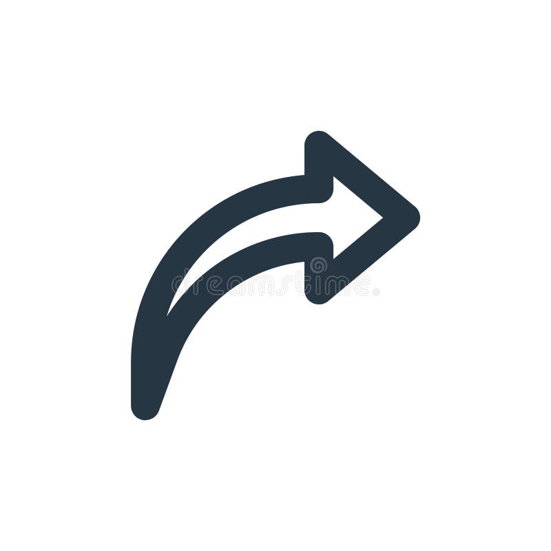 Forward Icon Vector from Essentials Ui Concept. Thin Line Illustration ...