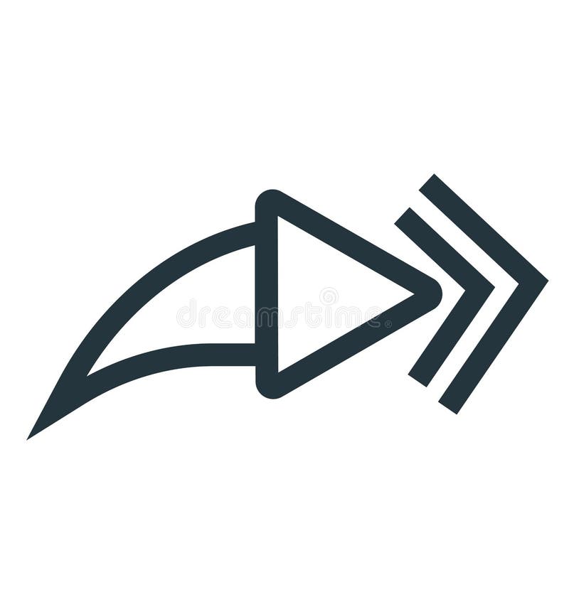 Forward Icon. Trendy Forward Logo Concept on White Background Fr Stock ...