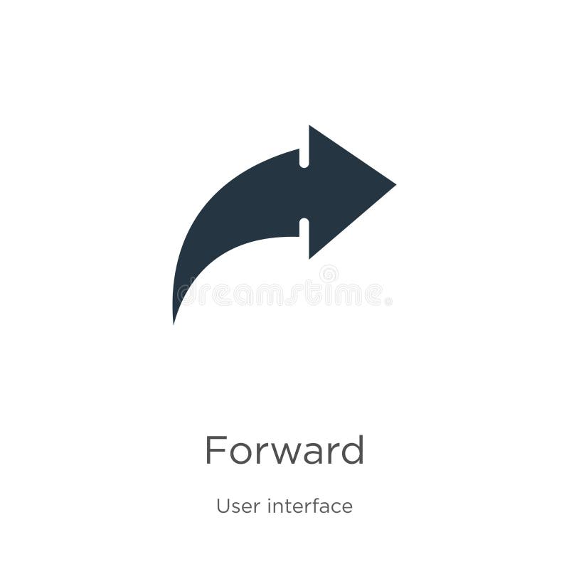 Forward Icon Vector. Trendy Flat Forward Icon from User Interface ...