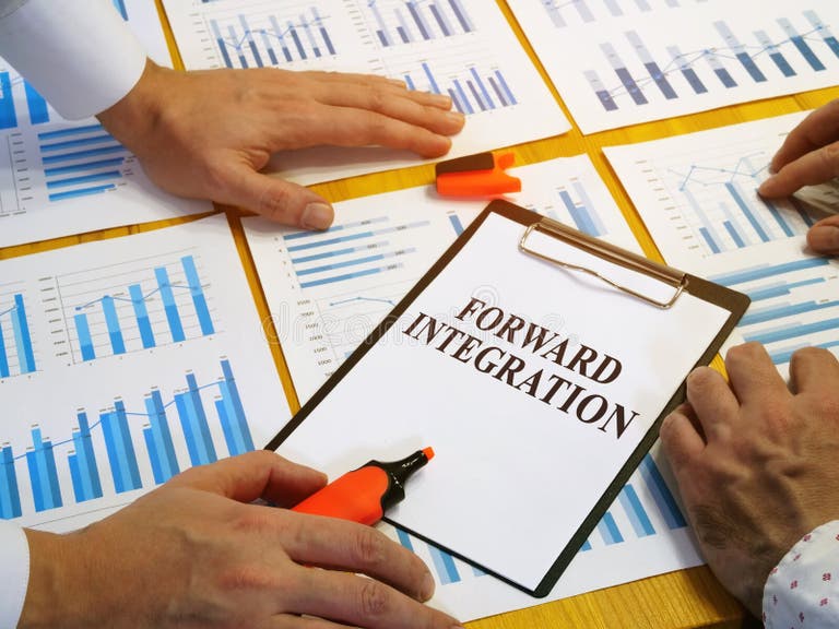 Forward Integration Plan As Business Strategy. Stock Photo - Image of ...
