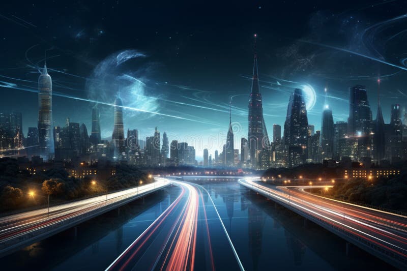 Forward Looking City a Modern Interpretation of a Futuristic Cityscape ...