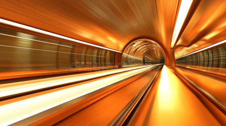 A Forward-looking Vista with Luminous Lines and Rays of Light Stock ...