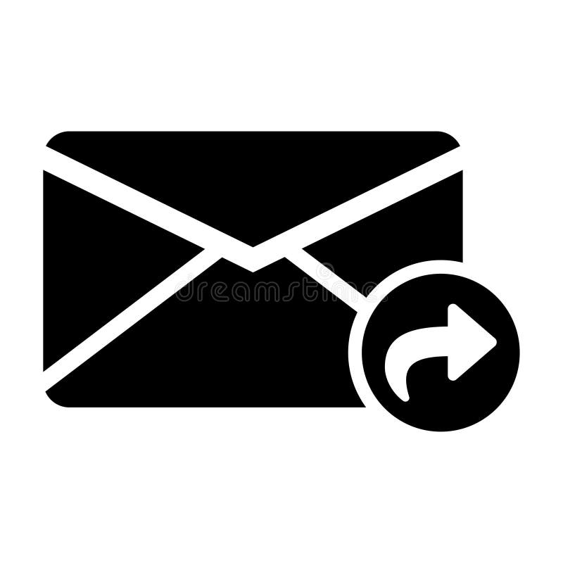 Forward mail icon stock vector. Illustration of email - 222993559