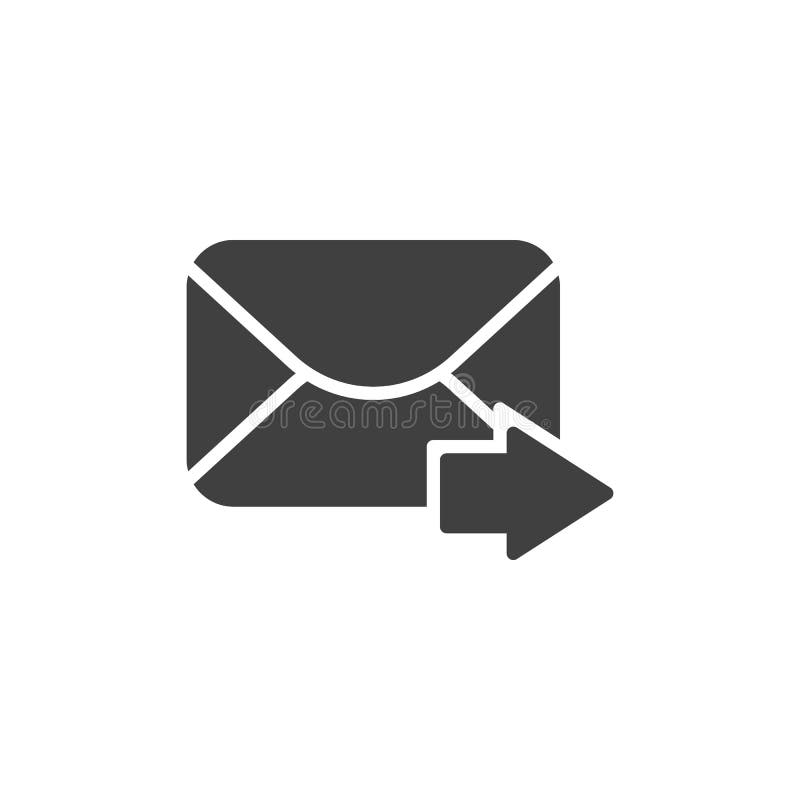 Forward Mail Message Vector Icon Stock Vector - Illustration of simple ...