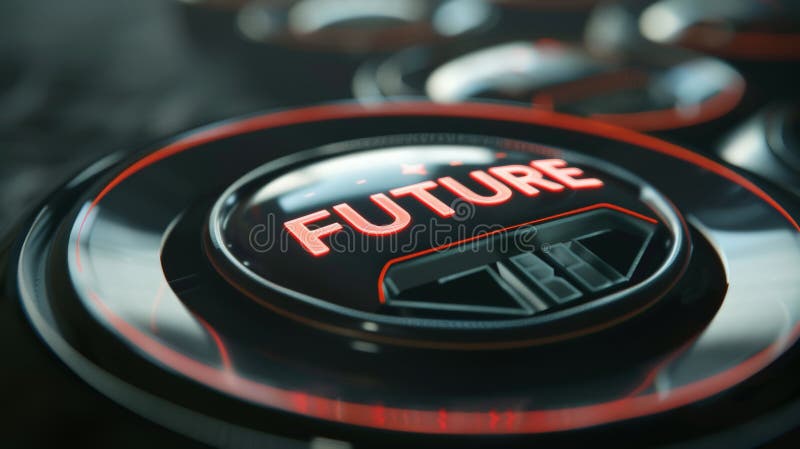 Forward Motion: 3D FUTURE Button Stock Photo - Image of software ...